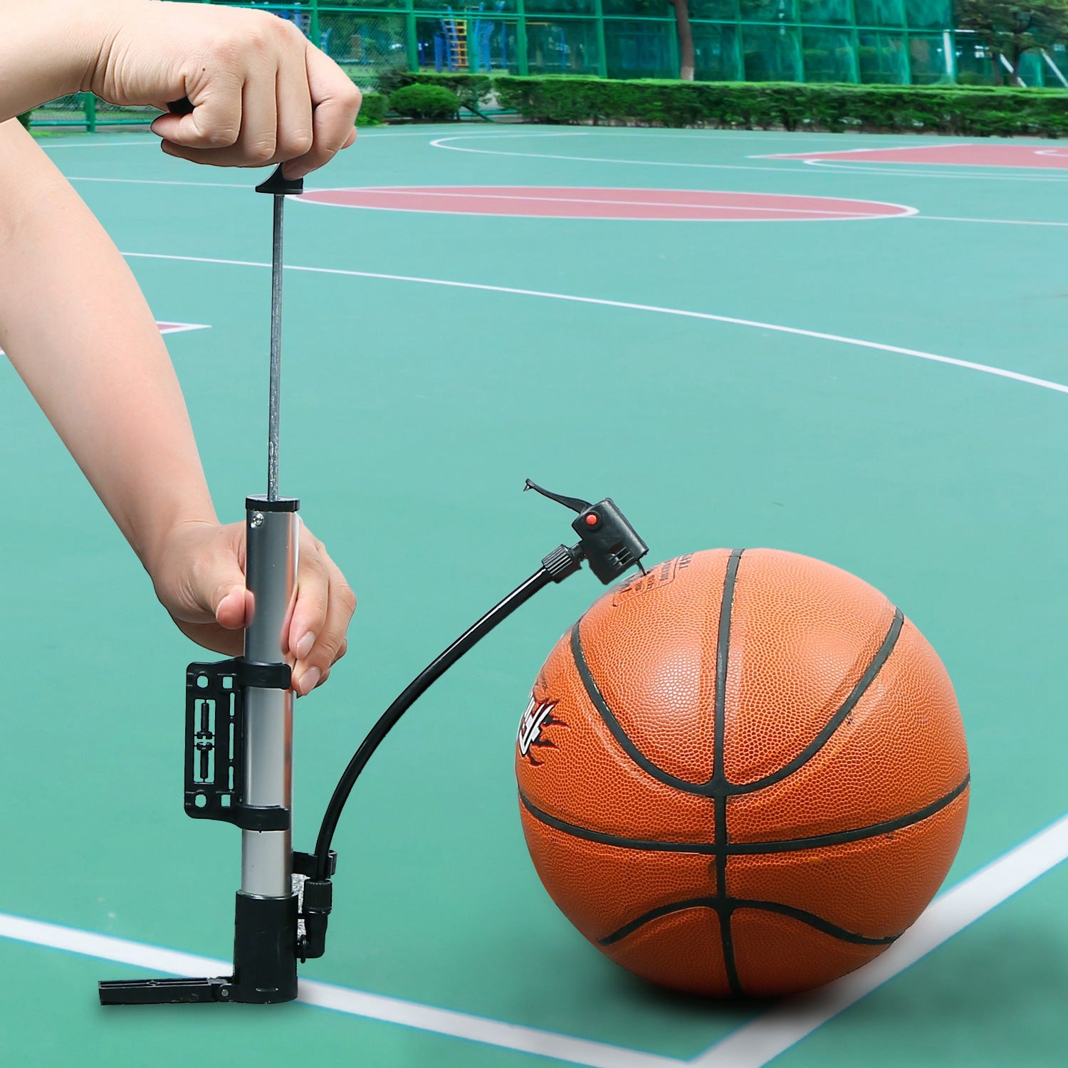 1Pc Mini Bike Inflator Portable Bicycle Tire Inflator Ball Air Inflati ...